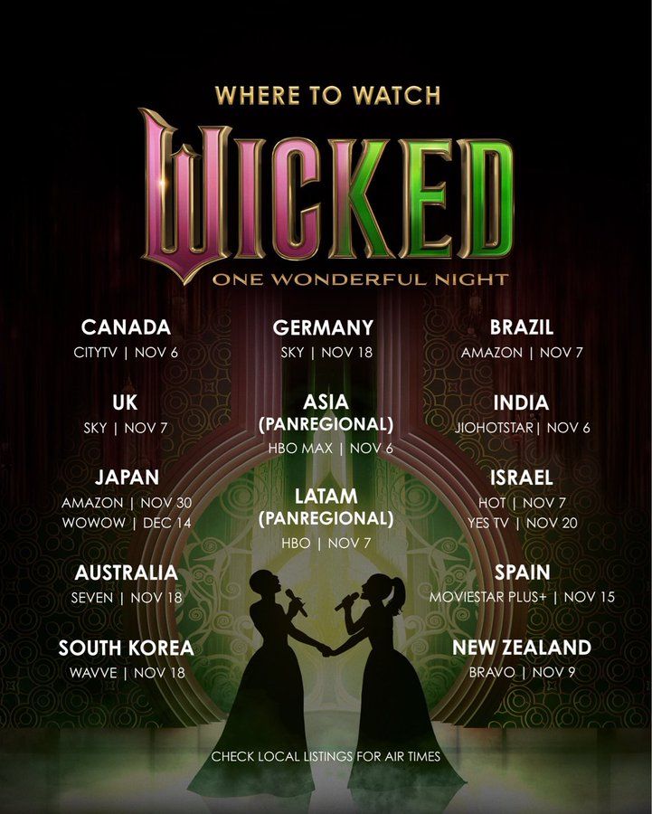 El especial WICKED: ONE WONDERFUL NIGHT podrá verse en Movistar+